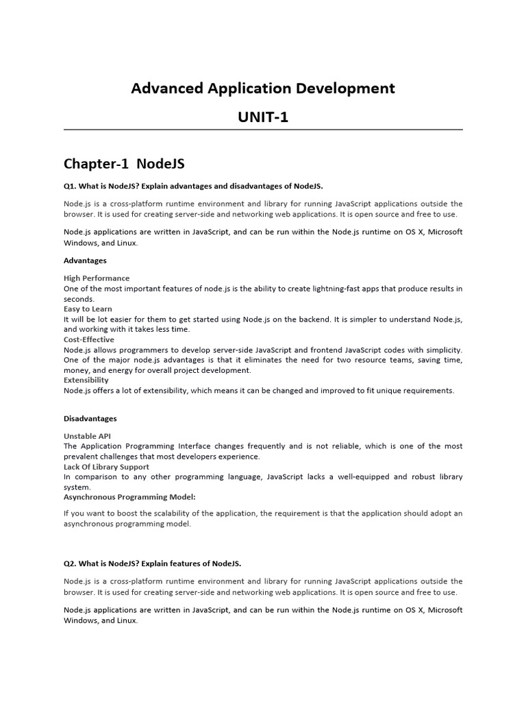 Advance App Development | PDF | Angular Js | Mongo Db