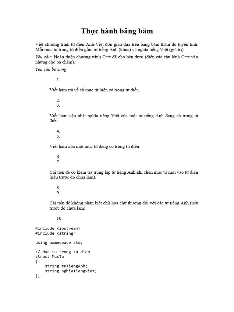 CTDL-TH4 - Bagng Bam | PDF