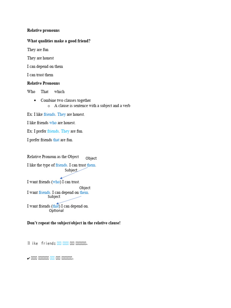 Relative Pronouns | PDF | Language Arts & Discipline | Self-Improvement