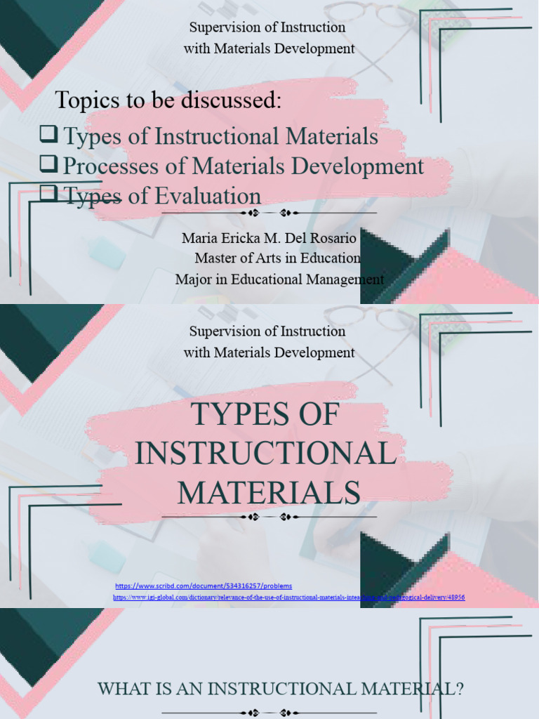 Instructional Materials Guide | PDF | Educational Assessment | Evaluation