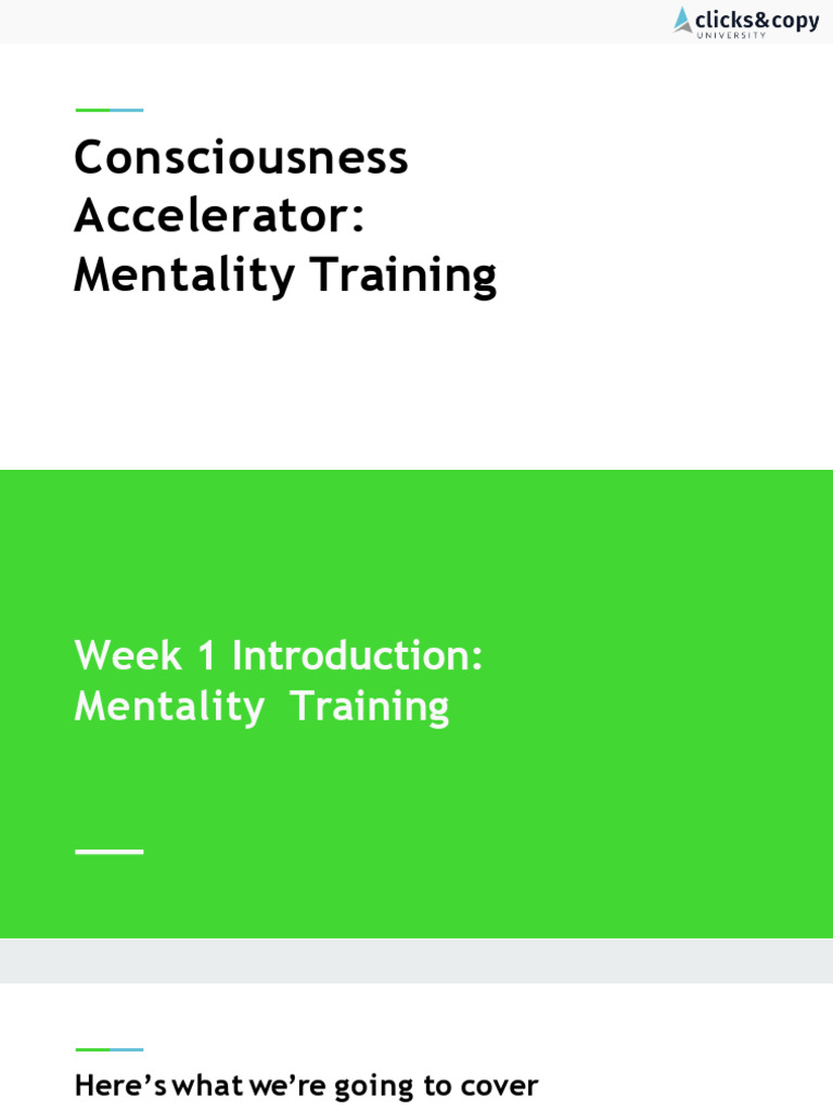 Week 1 - Introduction | PDF | Mind | Consciousness