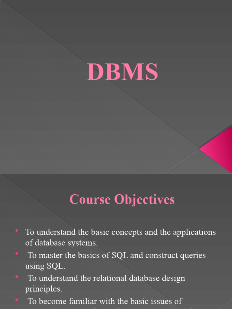 Unit-1 INTRODUCTION TO DBMS | PDF | Databases | Relational Database