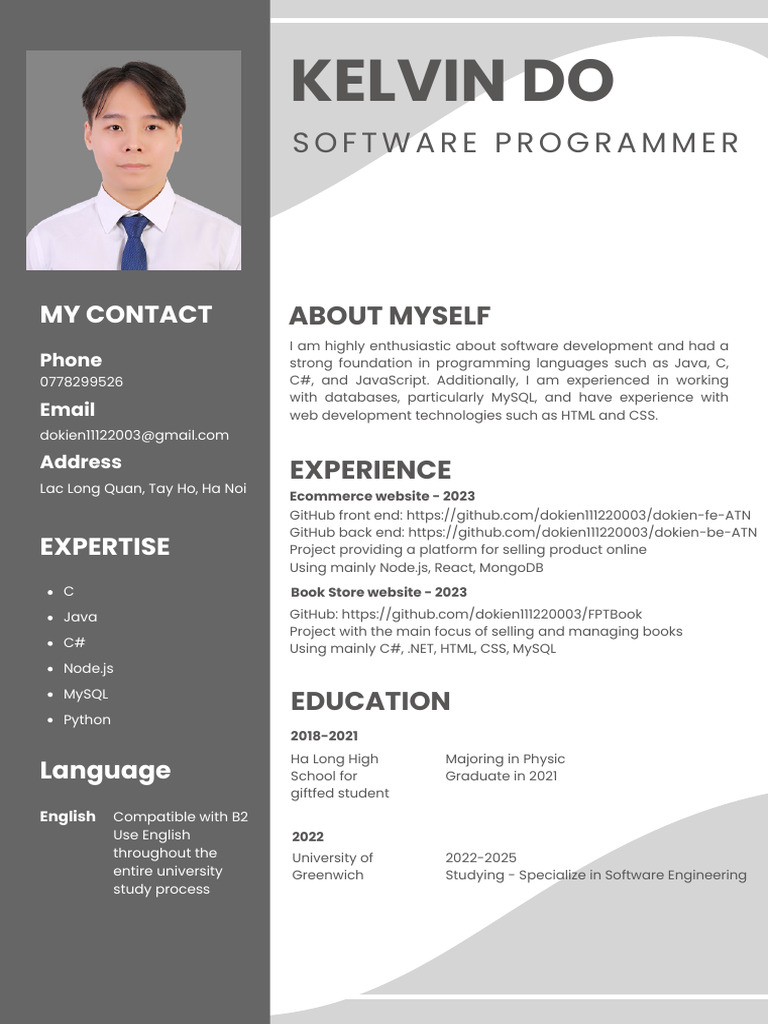 Do Trung Kien CV | PDF