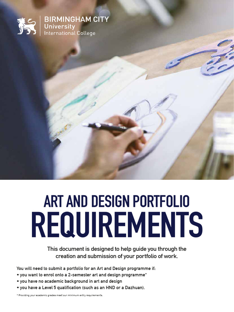 BCUIC Art and Design Portfolio Requirements | PDF | Design