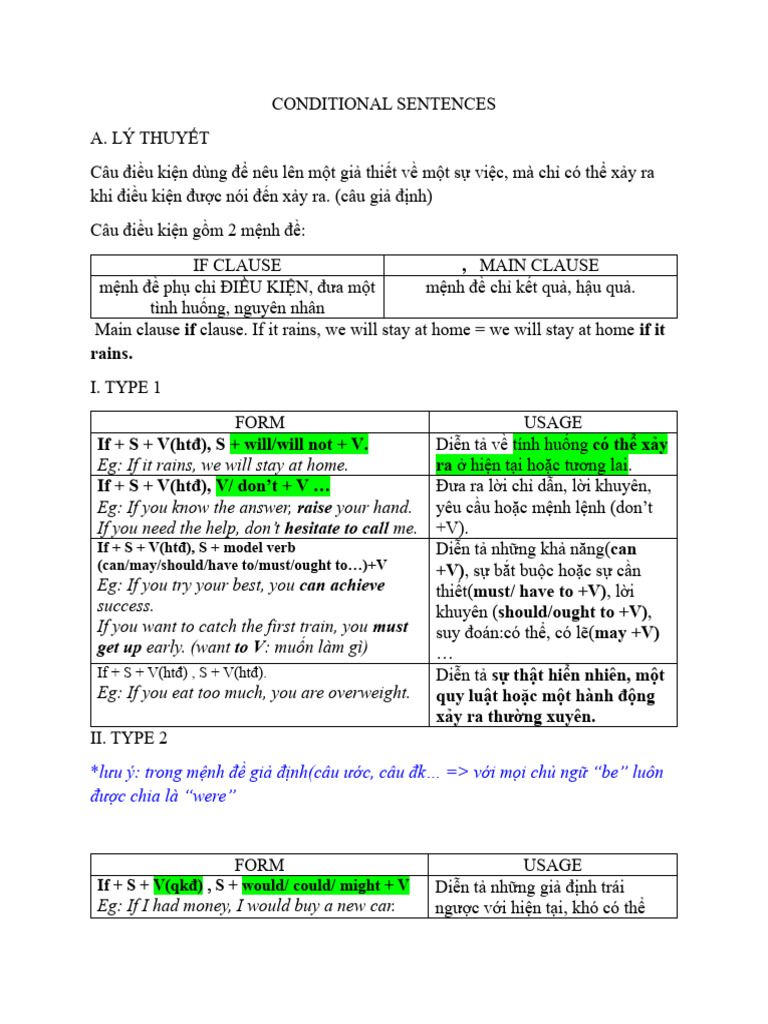 Conditional-Wish Sentences | PDF
