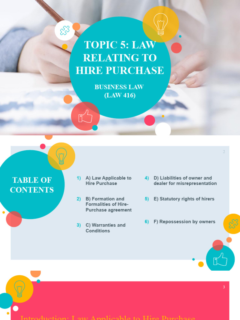 04 Hire Purchase | PDF | Breach Of Contract | Damages