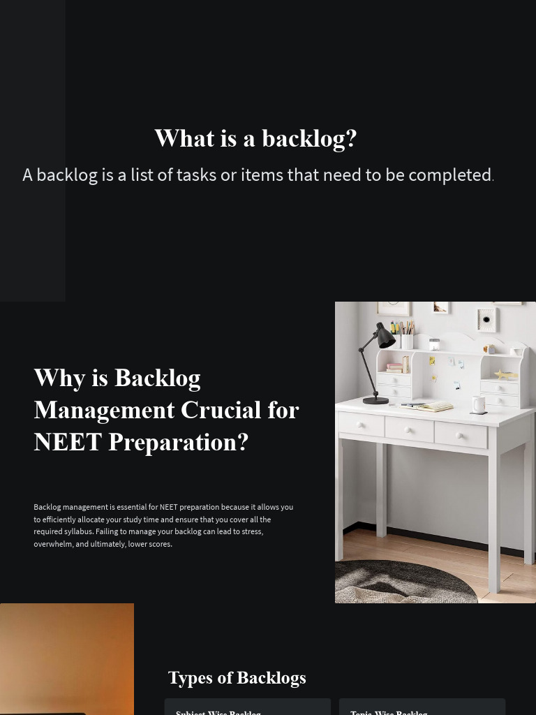 What Is A Backlog | PDF | Time Management | Professional Skills