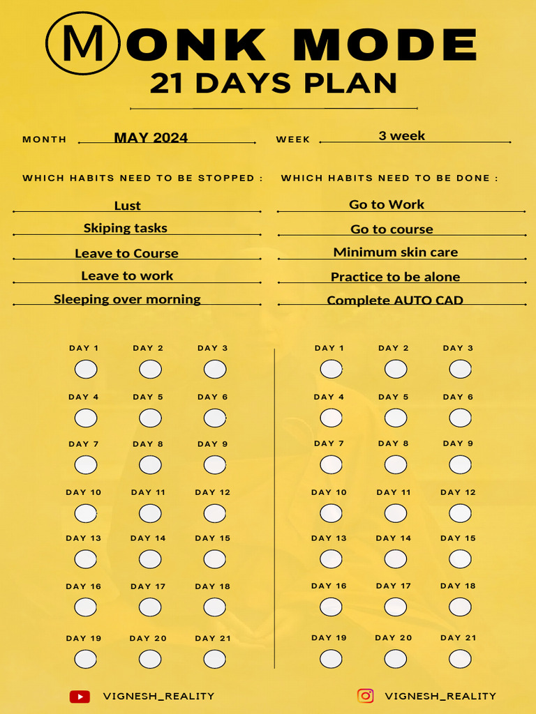 Monk Mode Planner - Removed - Removed | PDF