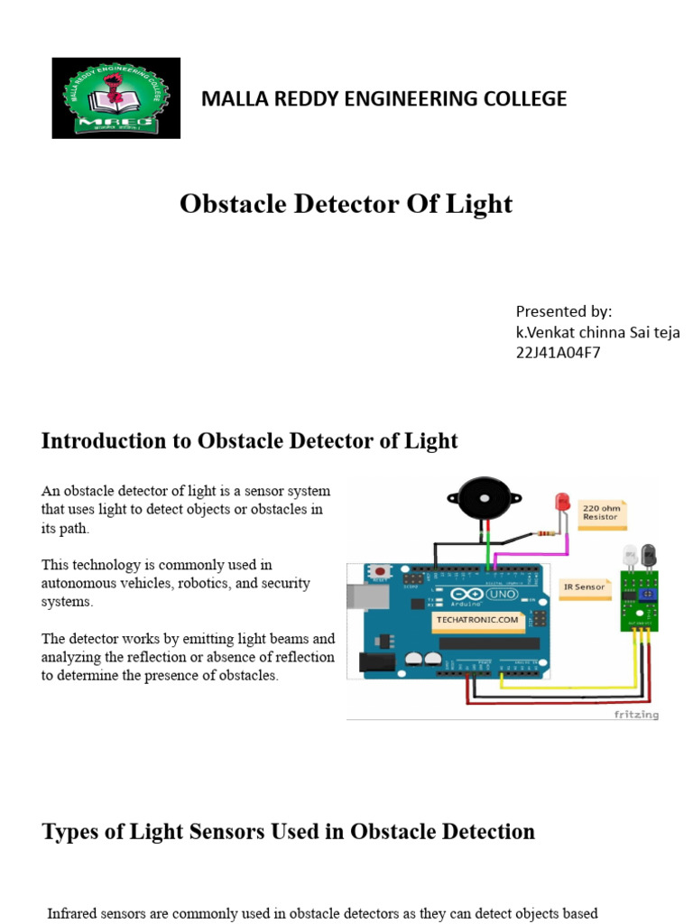 Obstacle Detector of Light | PDF | Sensor | Light