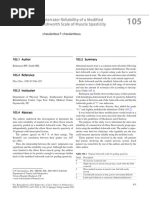 Modified Ashworth Scale Overview | PDF