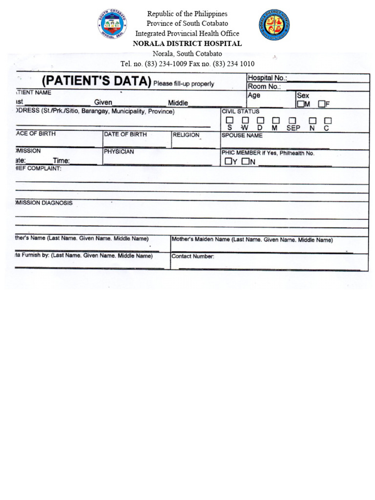 Patient's Data | PDF | Wellness
