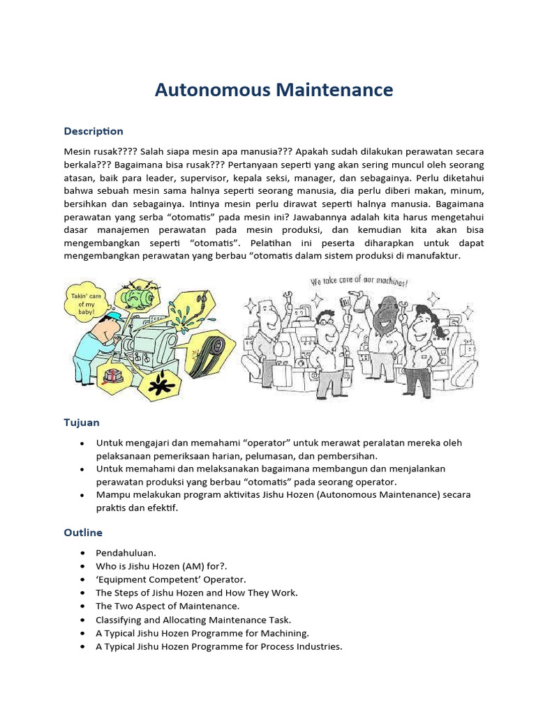 Brochure Autonomous Maintenance | PDF