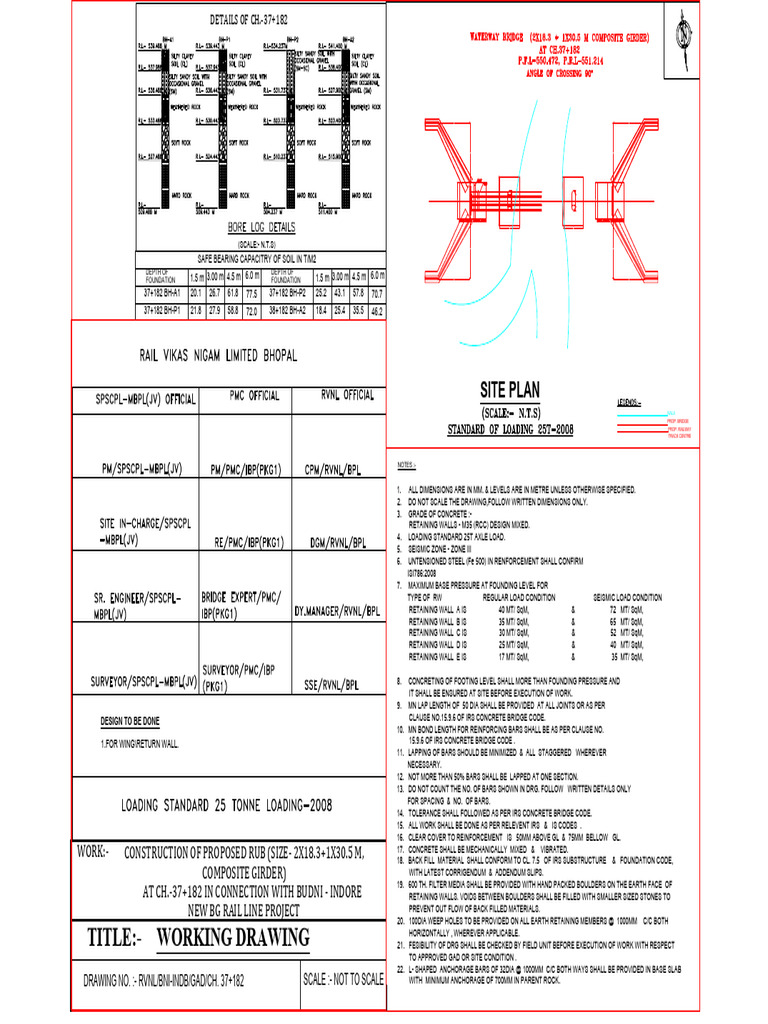 Title:-Working Drawing: Site Plan | PDF | Concrete | Building Engineering