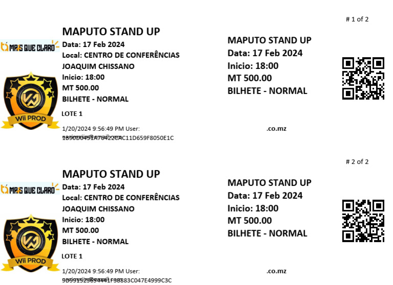 (CompMoz - Bilhete em Que Pode Confiar) Nazima Muhacha - Event Tickets ...