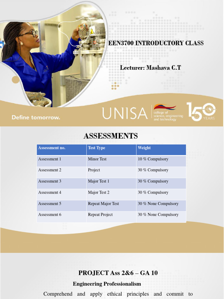 EEN3700 Introductory Class | PDF