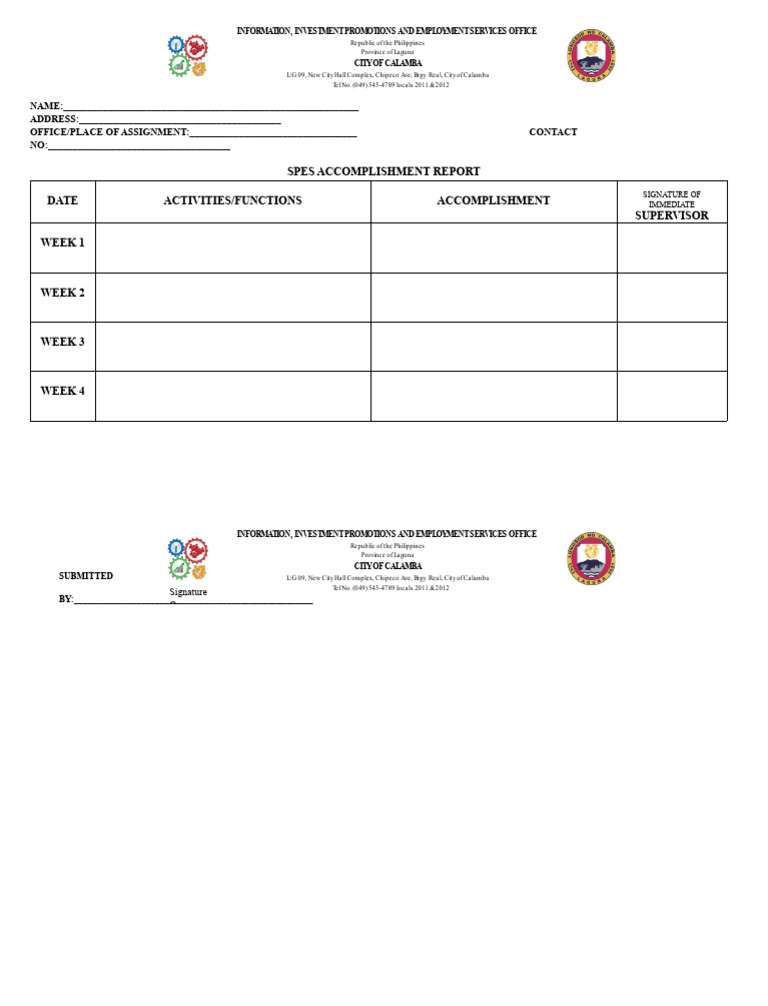 Spes Accomplishment Report 2 | PDF