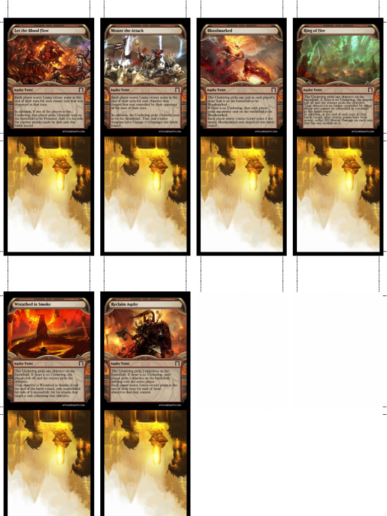 Aqshy Realm Deck Deck R1.0 FOLD A4 Poker | PDF