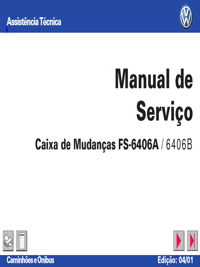 Manual de Serviço: Caixa de Mudanças FS-6406A/B | PDF | Máquinas ...