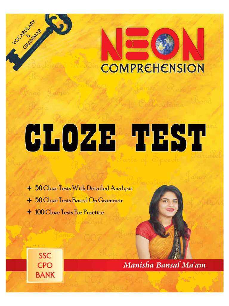 Neon Cloze Test SSC CGL Cpo | PDF