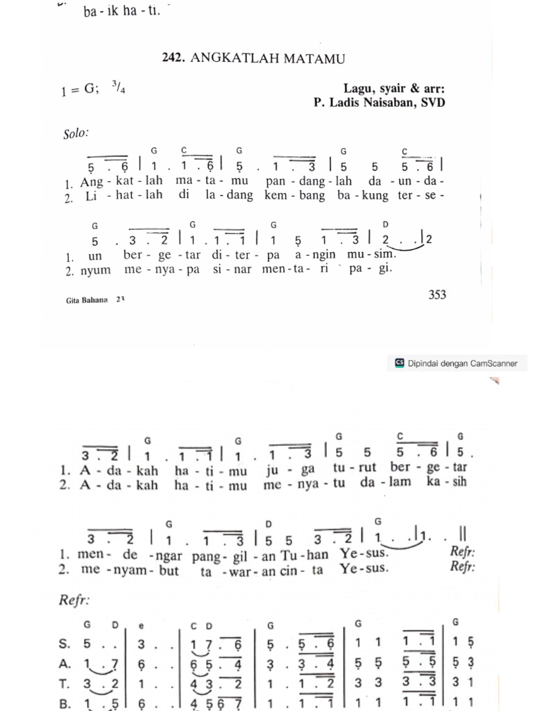 Teks 1 (Kor Minggu 14 Juli 2024) | PDF