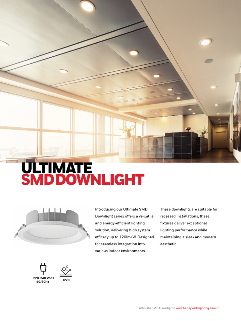 Ultimate SMD Downlight | PDF | Lighting | Electrical Engineering