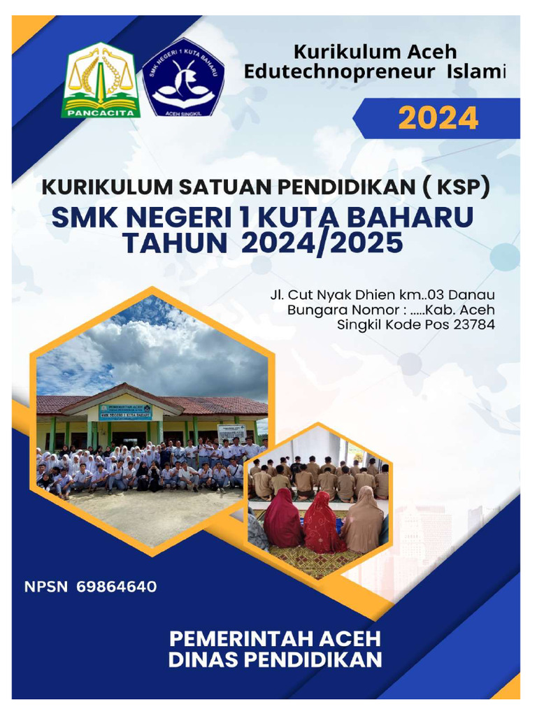 Dok. KSP SMK Negeri 1 Kuta Baharu Tahun 2024 | PDF | Bisnis
