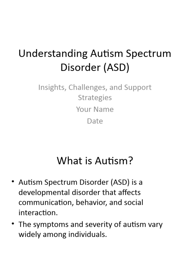 Autism Insights & Support Strategies | PDF | Lifestyle