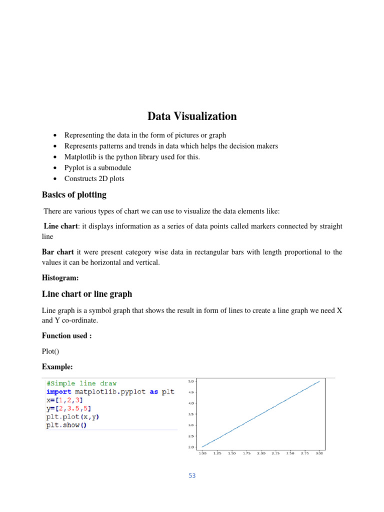 ch 3 data visualization | PDF | Chart | Histogram