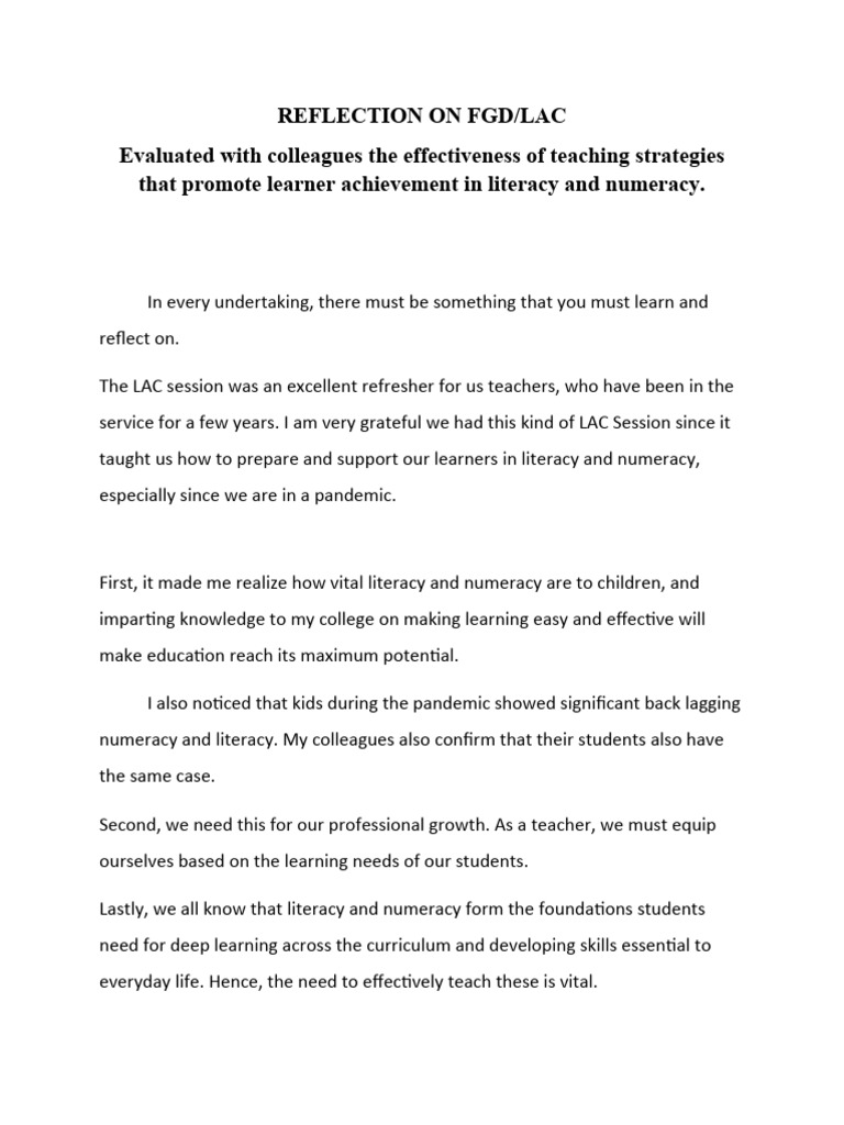 Reflection Notes | PDF | Career & Growth | Wellness