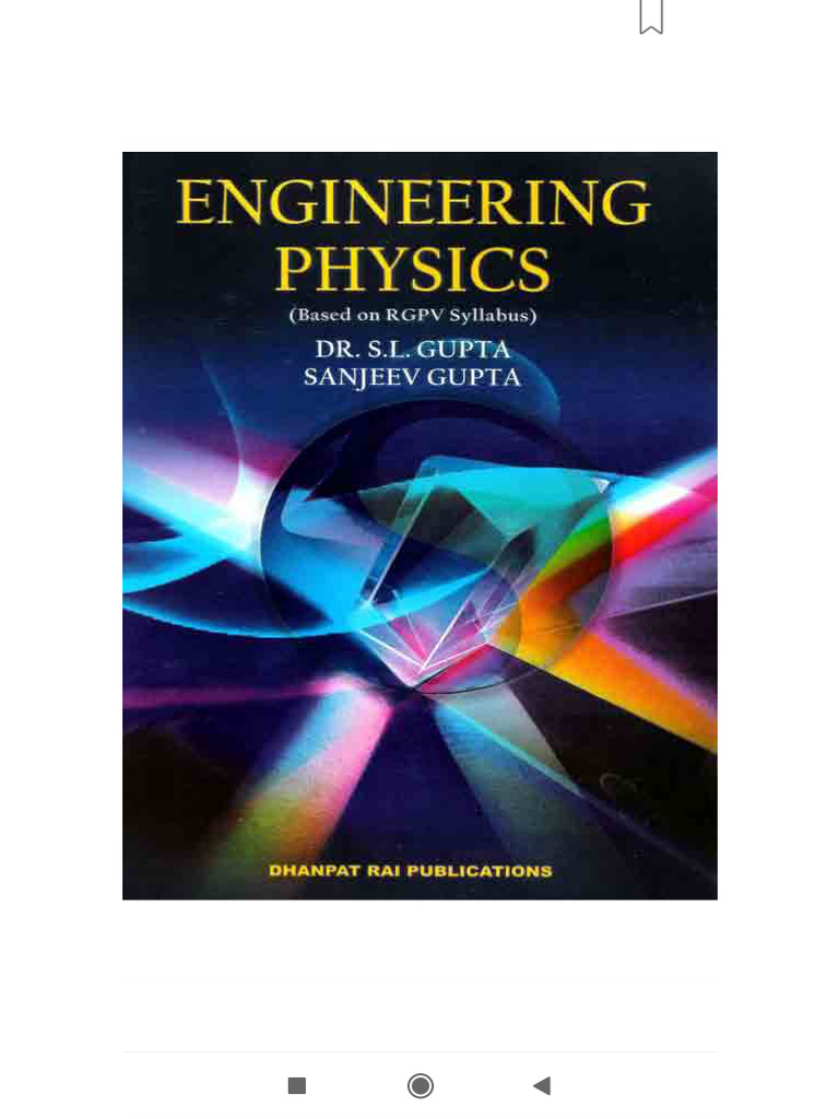 S L Gupta - Engineering Physics S L Gupta - Chapter - QUANTUM PHYSICS (2012, Dhanpat Rai ...