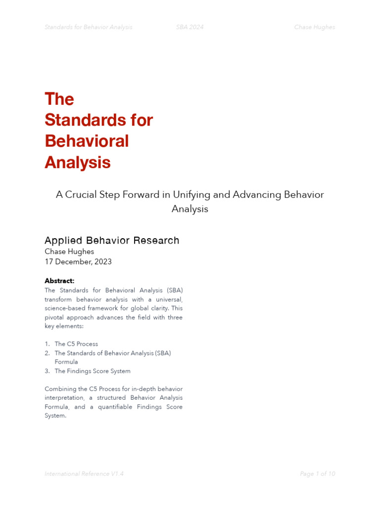The_Standards_of_Behavior_Analysis_2024 | Download Free PDF ...
