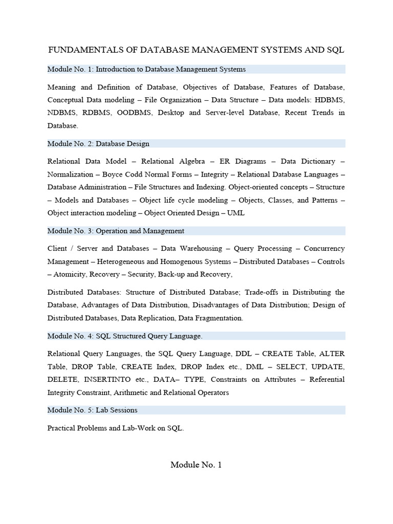 DBMS unit 1 Notes | Download Free PDF | Relational Database | Databases