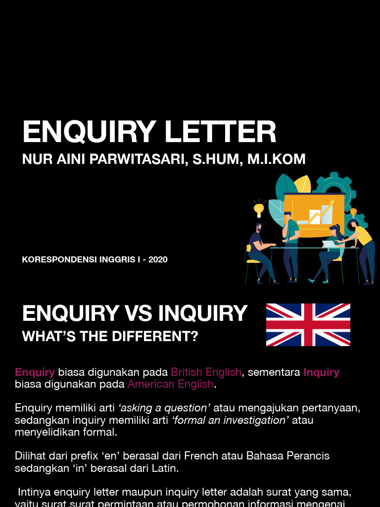 4 - Enquiry Letter | PDF | Karier & Perkembangan | Bisnis