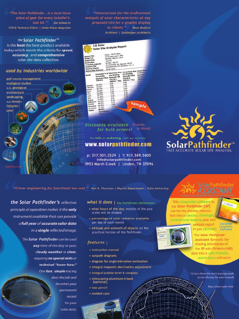Solar Pathfinder Brochure | PDF