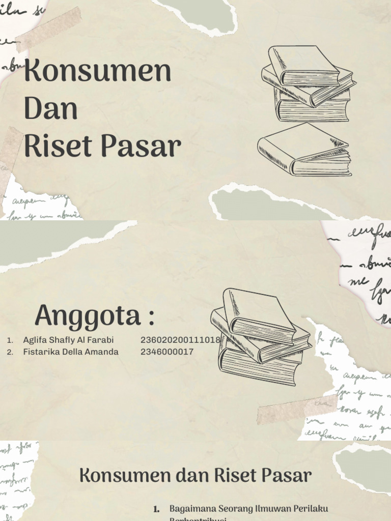 Konsumen Dan Riset Pasar | PDF