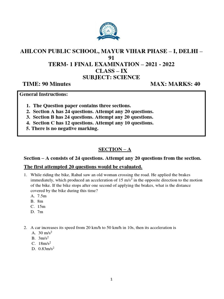 SCIENCE TERM-1 PDF CLASS 9 | PDF | Tissue (Biology) | Cell (Biology) SCIENCE TERM-1 PDF CLASS 9 | PDF | Tissue (Biology) | Cell (Biology)
