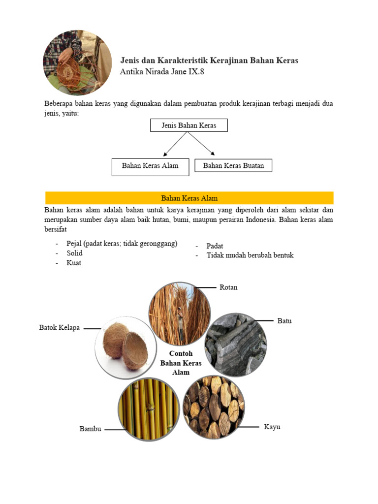Karakteristik dan Jenis Bahan Keras | PDF | Griya & Taman