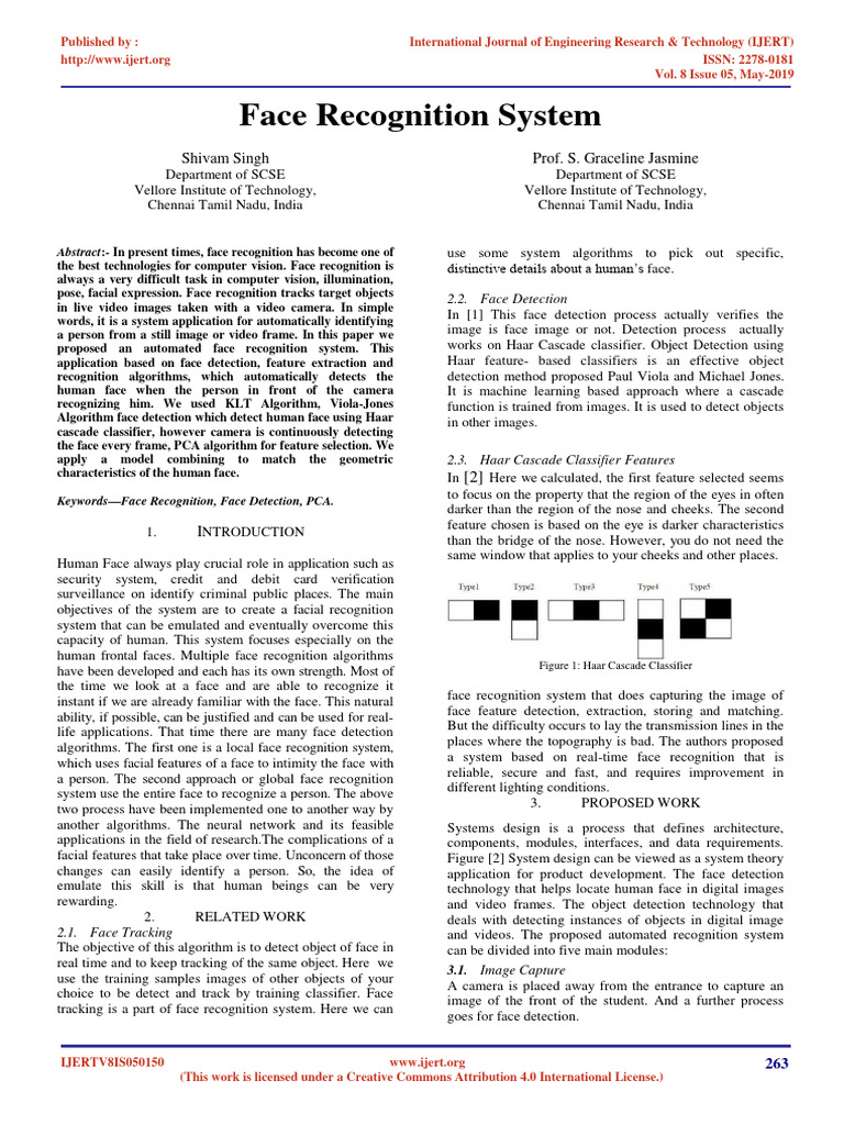 Automated Face Recognition System | PDF | Computer Vision | Principal ...