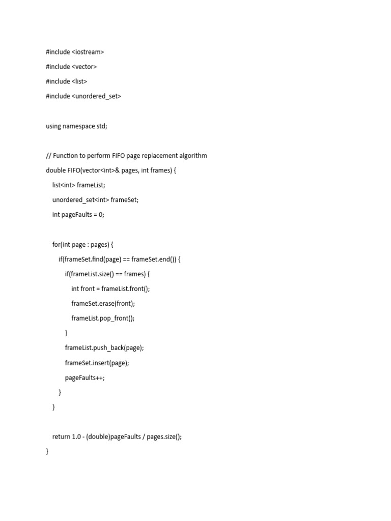 Program For Page Replacement | PDF | Operating System Technology | Computer Programming