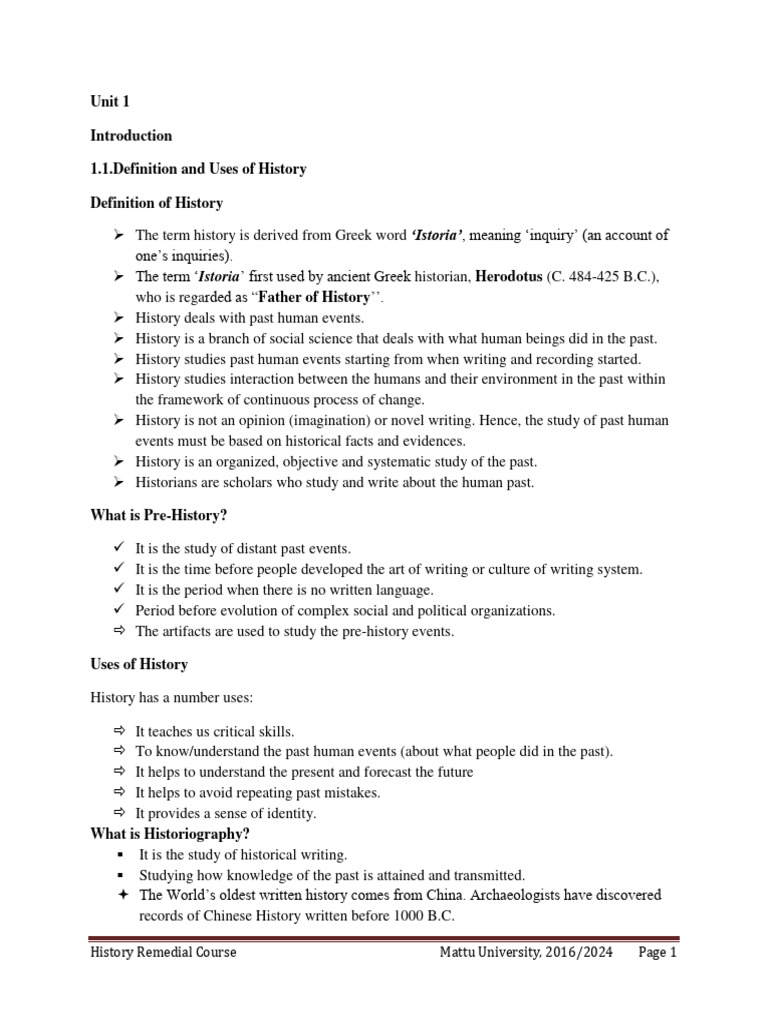 History Remedial Unit One | PDF | Ancient Rome | Ancient Egypt