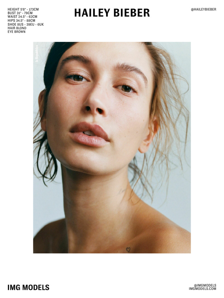 Hailey Bieber IMGModels | PDF | Blond | Human Appearance