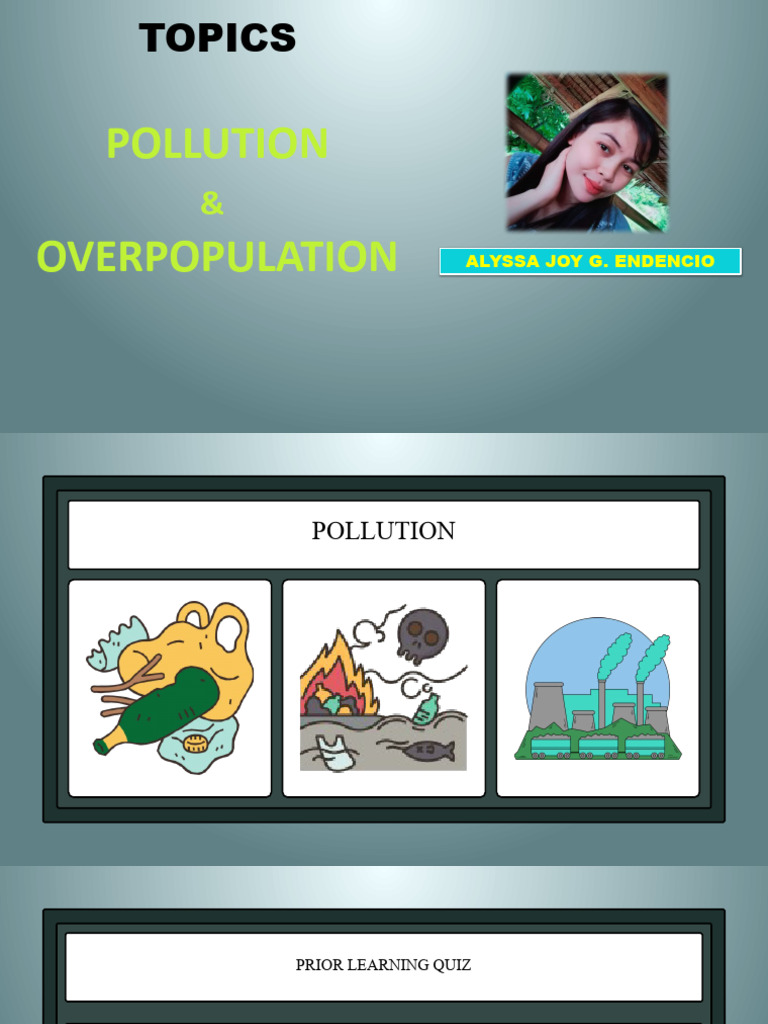 Pollution and Overpopulation | PDF | Water Pollution | Pollution