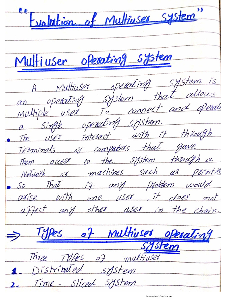 Multiuser System | PDF