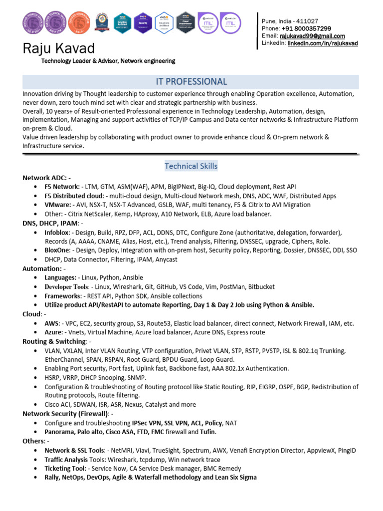 resume raju | Download Free PDF | Computer Network | Cloud Computing