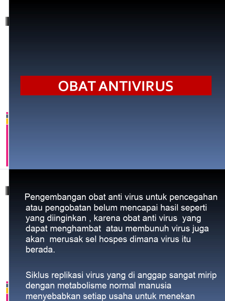 Klasifikasi dan Mekanisme Obat Antivirus | PDF