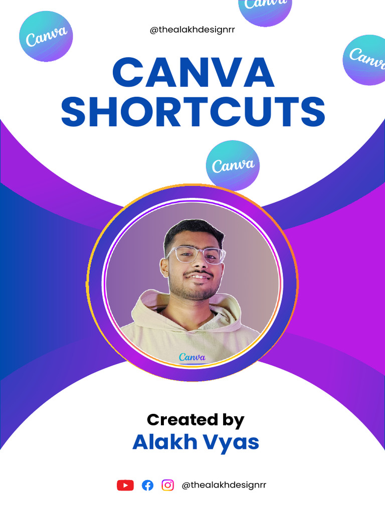 Canva Shortcuts PDF by @thealakhdesignerr | PDF | Input/Output | Text