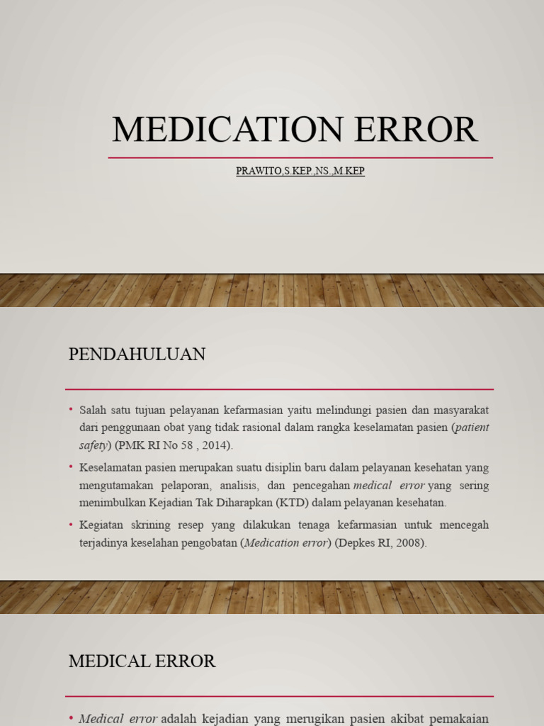 Medication Error | PDF