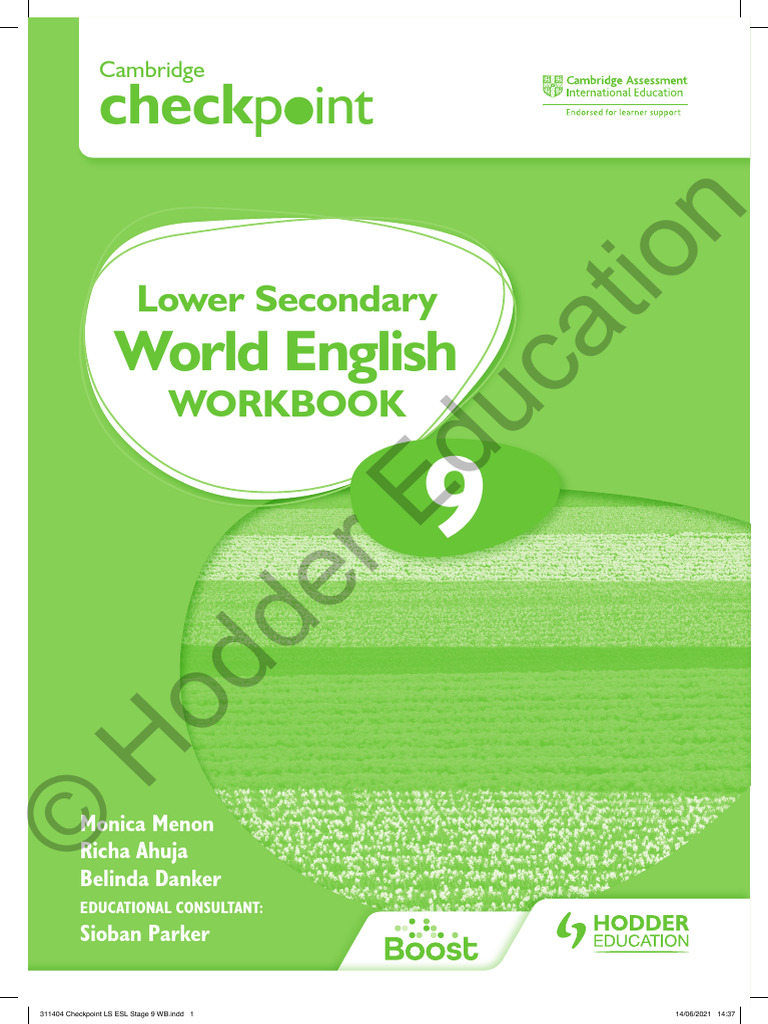 Checkp Int: Hodder Education | PDF | Verb