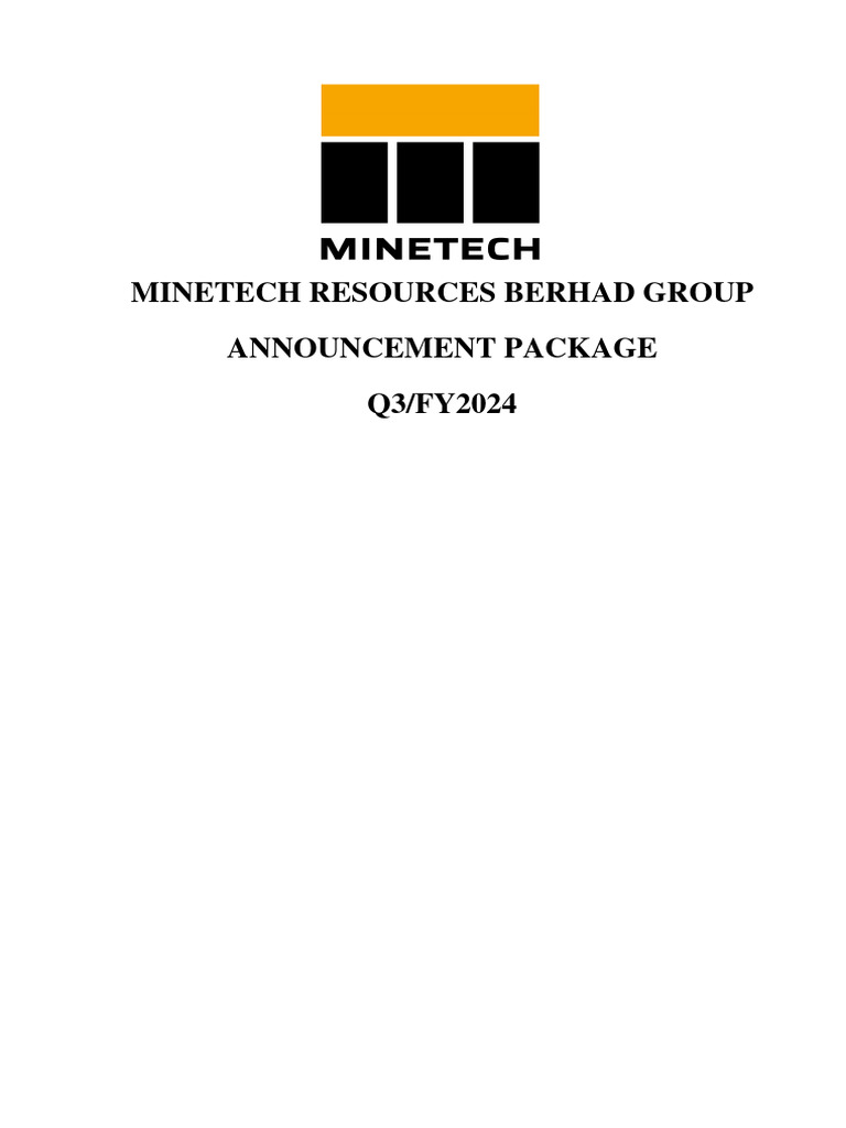 Minetech Q3 FY2024 Financial Results | PDF | Equity (Finance ...