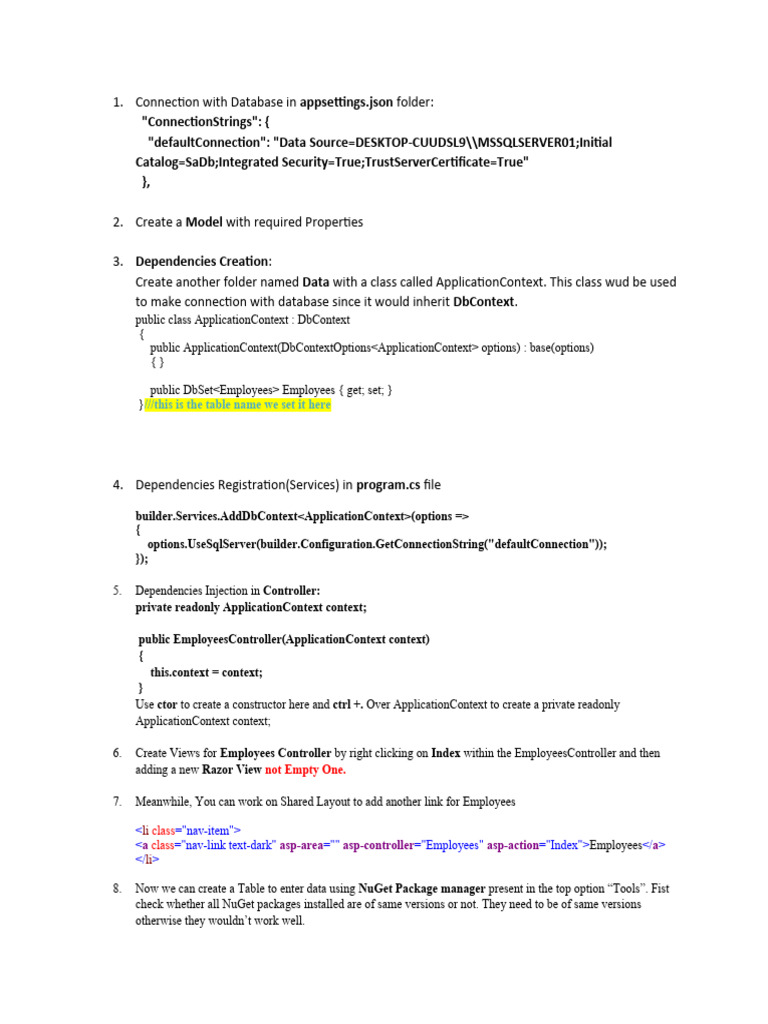 CRUD using EF Core | Download Free PDF | Databases | Database Index CRUD using EF Core | Download Free PDF | Databases | Database Index